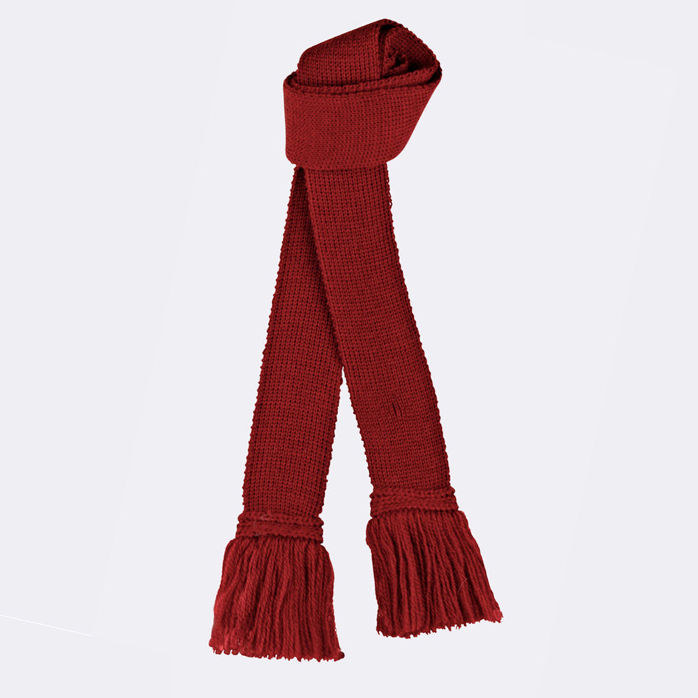 MERINO WOOL GARTER | DEEP RED